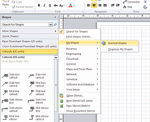 Visio Shapes and Dashed Lines – miqrogroove